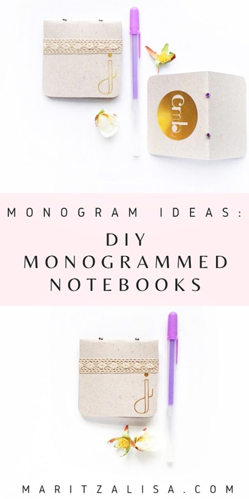 DIY Mini Monogrammed Notebooks