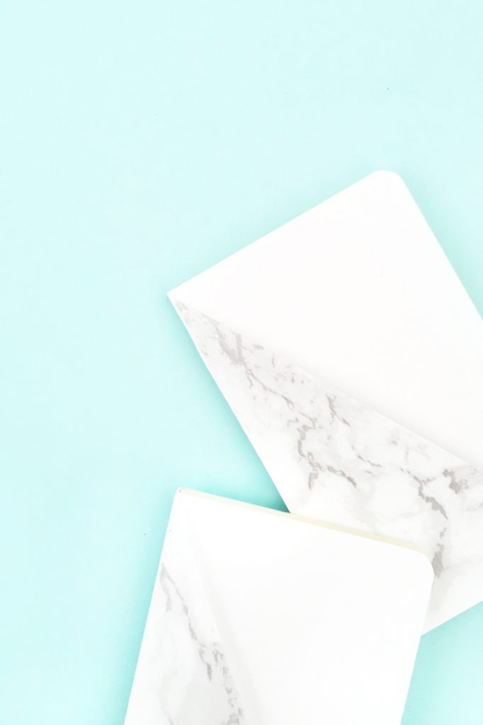 Notebook Cover Idea - DIY Mini Journals with Marble Pockets