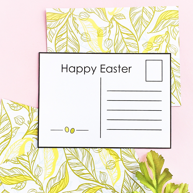 DIY Easter Postcards (Free Printable)