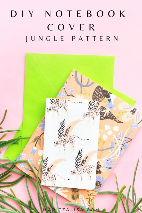 DIY Notebook Cover - Jungle Pattern on Maritza Lisa